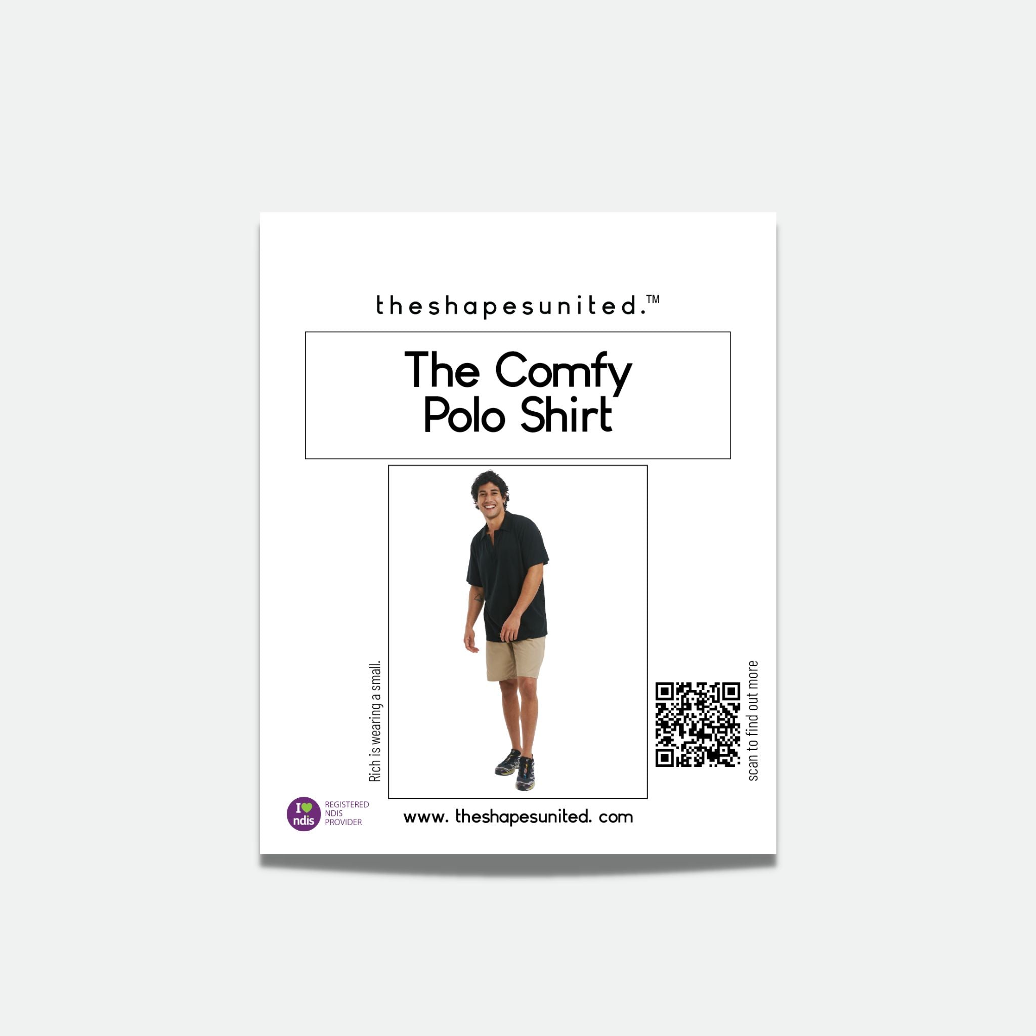 The Comfy Polo Shirt (mens) – The Shapes United