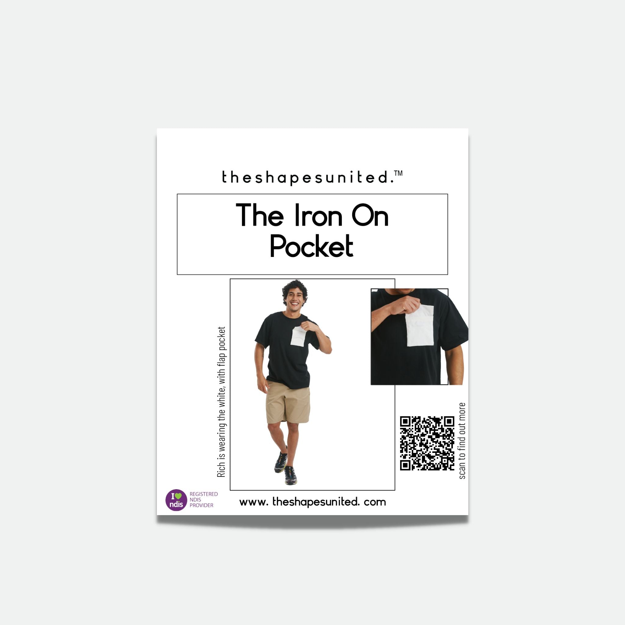 The Iron On Pocket (with flap) – The Shapes United